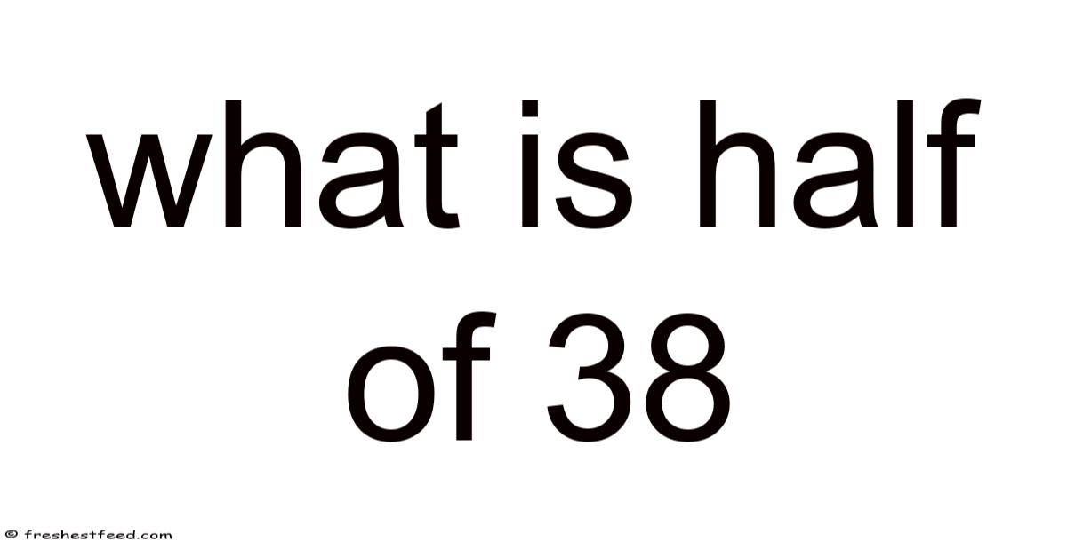 What Is Half Of 38