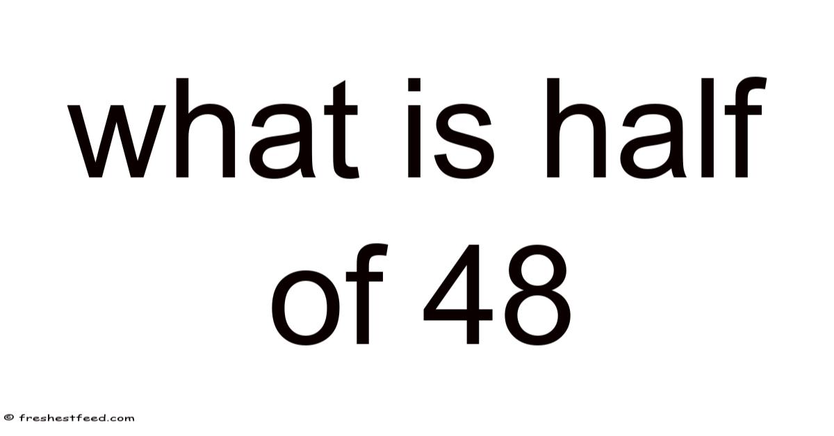 What Is Half Of 48